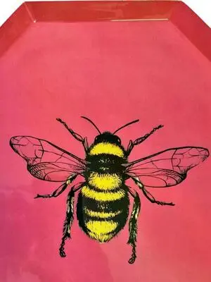 LES-OTTOMANS Bee-print Tray