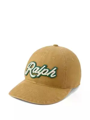 Polo Ralph Lauren Logo-Patch Baseball Cap Brown