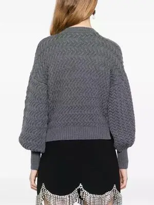 Dice Kayek Crystal-embellished Funnel Neck Sweater