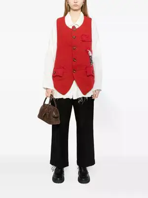 GG IN RED Wool Vest