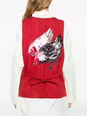 GG IN RED Wool Vest