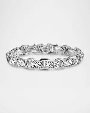 David Yurman Sculpted Cable Link Bracelet - Silver