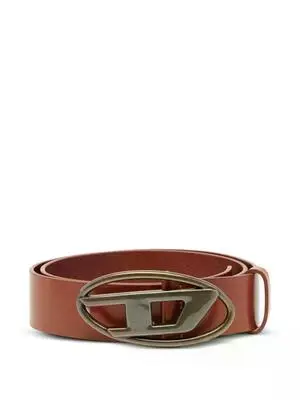 DIESEL® B-1dr Logo-buckle Leather Belt - Brown