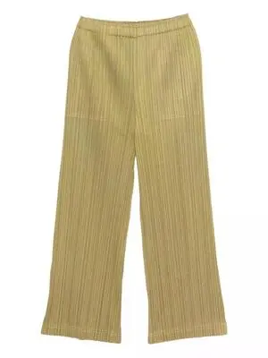 Issey Miyake Pleated Trousers - Green