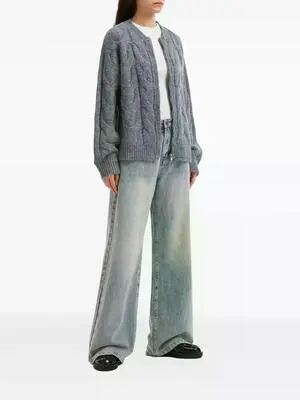 B+AB Cable-knit Zip-up Cardigan