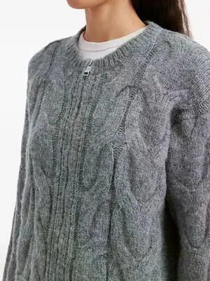 B+AB Cable-knit Zip-up Cardigan