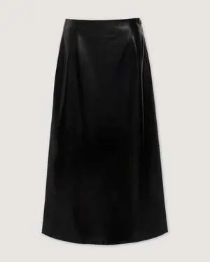 Veronica De Piante Gisele Nappa Leather Skirt