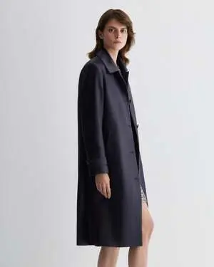 Veronica De Piante Heather Coat In Technical Cotton