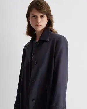 Veronica De Piante Heather Coat In Technical Cotton
