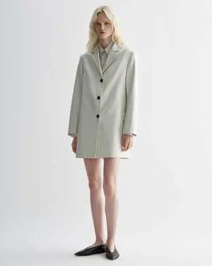 Veronica De Piante Leanor Jacket In Technical Cotton - Oyster
