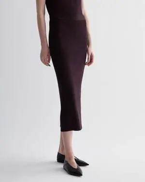 Veronica De Piante Caterina Silk Knit Skirt