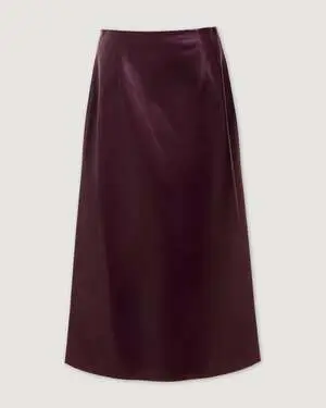 Veronica De Piante Gisele Nappa Leather Skirt