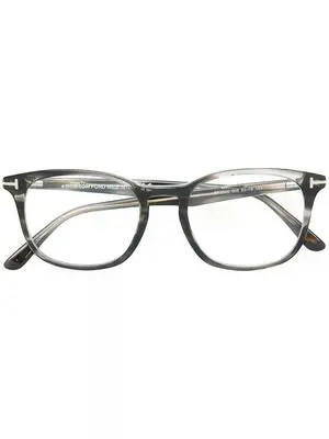 TOM FORD Round Frame Glasses - Brown