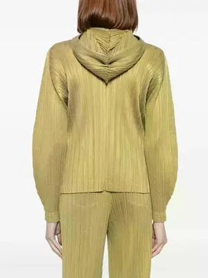 Issey Miyake Pleated Zip-up Jacket