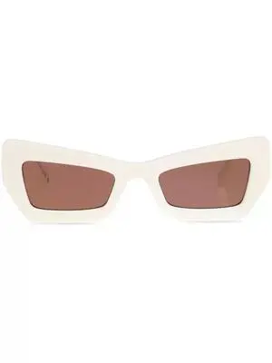 Off-white White Square Sunglasses