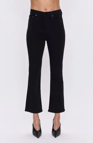 PISTOLA Lennon Bootcut Ankle Jeans - Noir