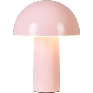 BRIGHTECH Celia 10" Portable Touch-controlled Outdoor Patio Mushroom Table Lamp - Pink