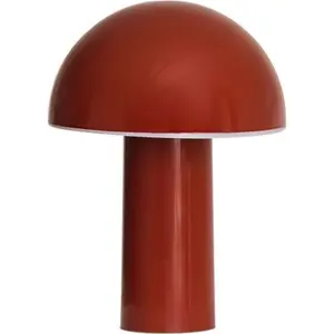 BRIGHTECH Celia 10" Portable Touch-controlled Outdoor Patio Mushroom Table Lamp - Red