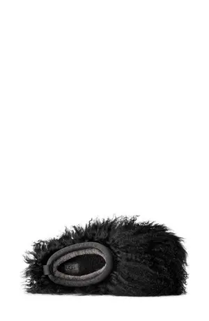 UGG Tazz Fluff Momma Genuine Shearling Slipper - Black
