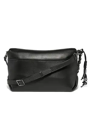 AIMEE Convertible Shoulder Bag With Chain Details - Black