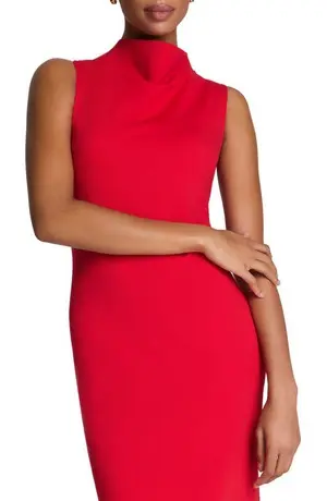 Spanx Ponte Sleeveless Midi Dress - Spanx Red