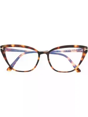 TOM FORD Cat-eye Frame Glasses - Brown
