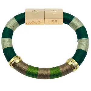 HOLST+LEE Colorblock Bangle Bracelet - Evergreen