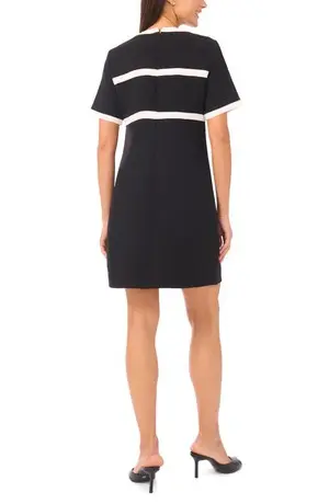 CECE DUPRAZ Bow Stripe Shift Dress
