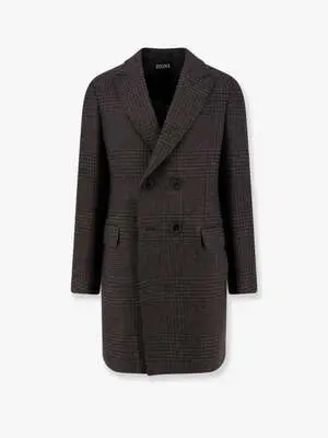 Zegna Wool Double-breasted Coat
