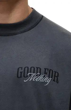 GOOD FOR NOTHING Revival Printed Washed T-shirt
