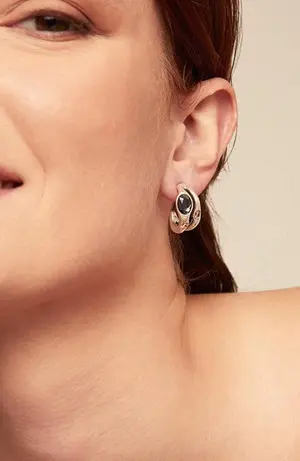 UNODE50 Stud Earrings With Crystal Accents