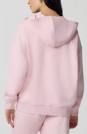 FLORENCE BY MILLS Crystal Bow Zip-up Hoodie - Ballet Slipper