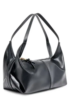 Dolce Vita Leather Shoulder Bag - Black