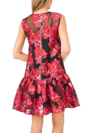Ted Baker London Floral Brocade Mini Dress