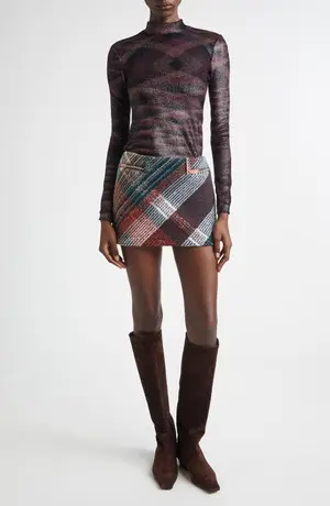 Missoni Flame Pattern Coated Sweater