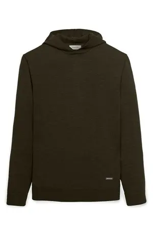 Bugatchi Merino Wool Hooded Sweater