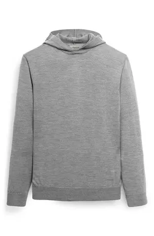 Bugatchi Merino Wool Hooded Sweater - Graphite