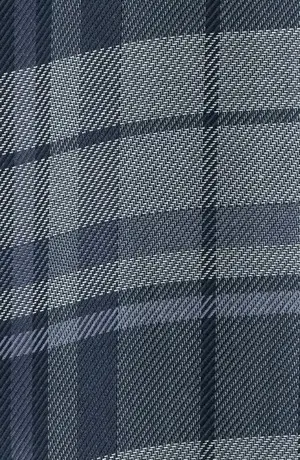 Bugatchi Julian Shaped Fit Plaid Cotton Twill Button-up Shirt - Anthracite