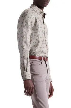 Bugatchi Axel Shaped Fit Floral Button-up Shirt