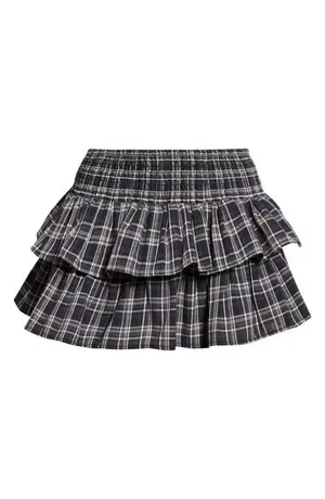 PACSUN Plaid Tiered Skort
