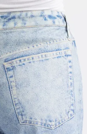 CITY BLUES High-rise Wide Leg Knit Jeans - Indigo
