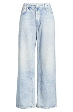 CITY BLUES High-rise Wide Leg Knit Jeans - Indigo