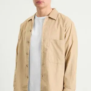 Universal Works Fine Cord Fatigue Overshirt - Sand