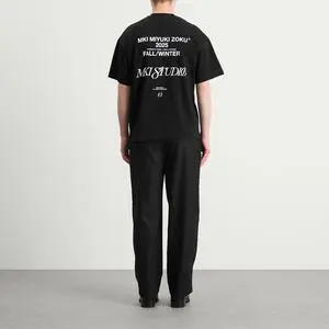 MKI MIYUKI ZOKU Script T-shirt - Black