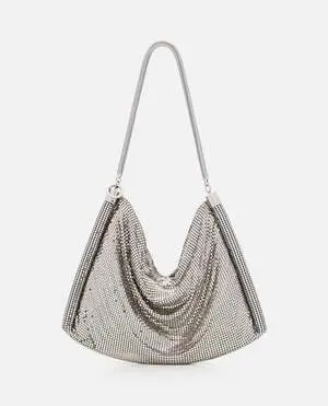 Rabanne Pixel Tube Shoulder Bag - Silver