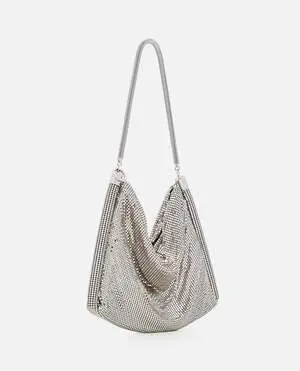 Rabanne Pixel Tube Shoulder Bag - Silver