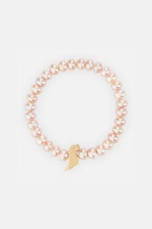 ALIITA Dino Bold Pink Pearl Bracelet - Rose
