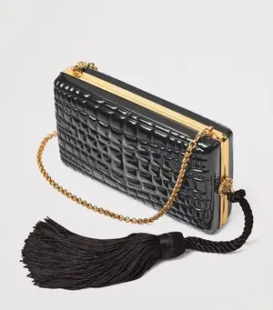 ASPINAL OF LONDON Paloma Box Clutch Bag - Black