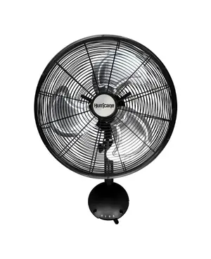 HURRICANE 16 Inch Pro High Velocity Oscillating Metal Wall Mount Fan - Black