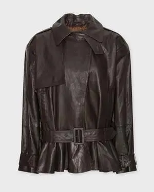ROTATE BY BIRGER CHRISTENSEN Leather Biker Jacket